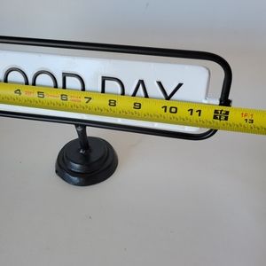 Source Unknown | Accents | Metal Sign Good Night Good Day Flip Sign New ...